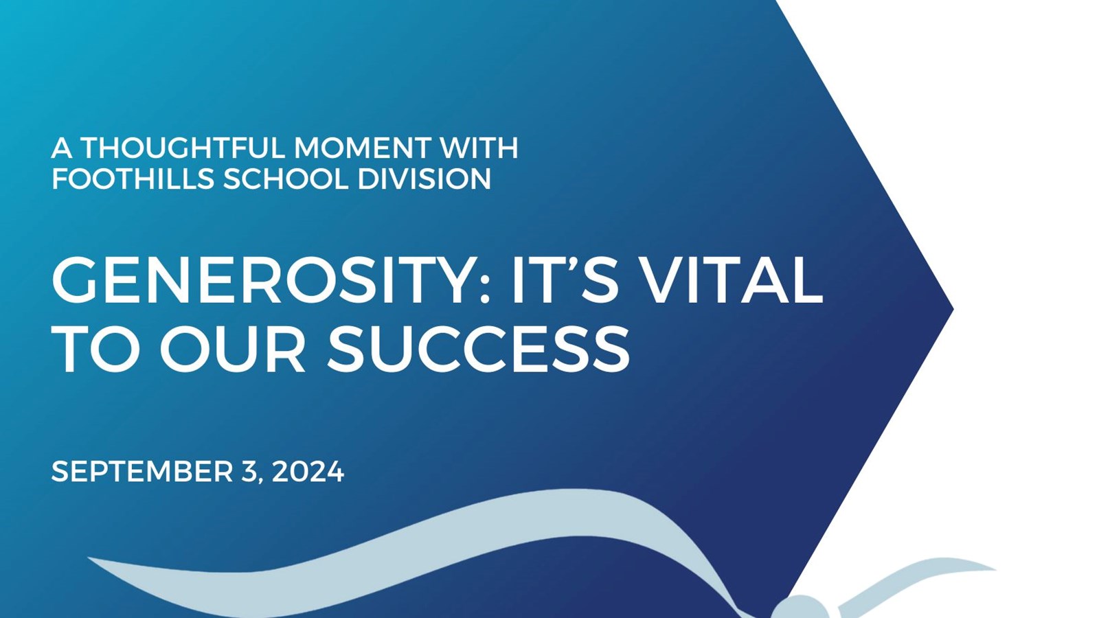 ATM: Generosity: It’s Vital to Our Success